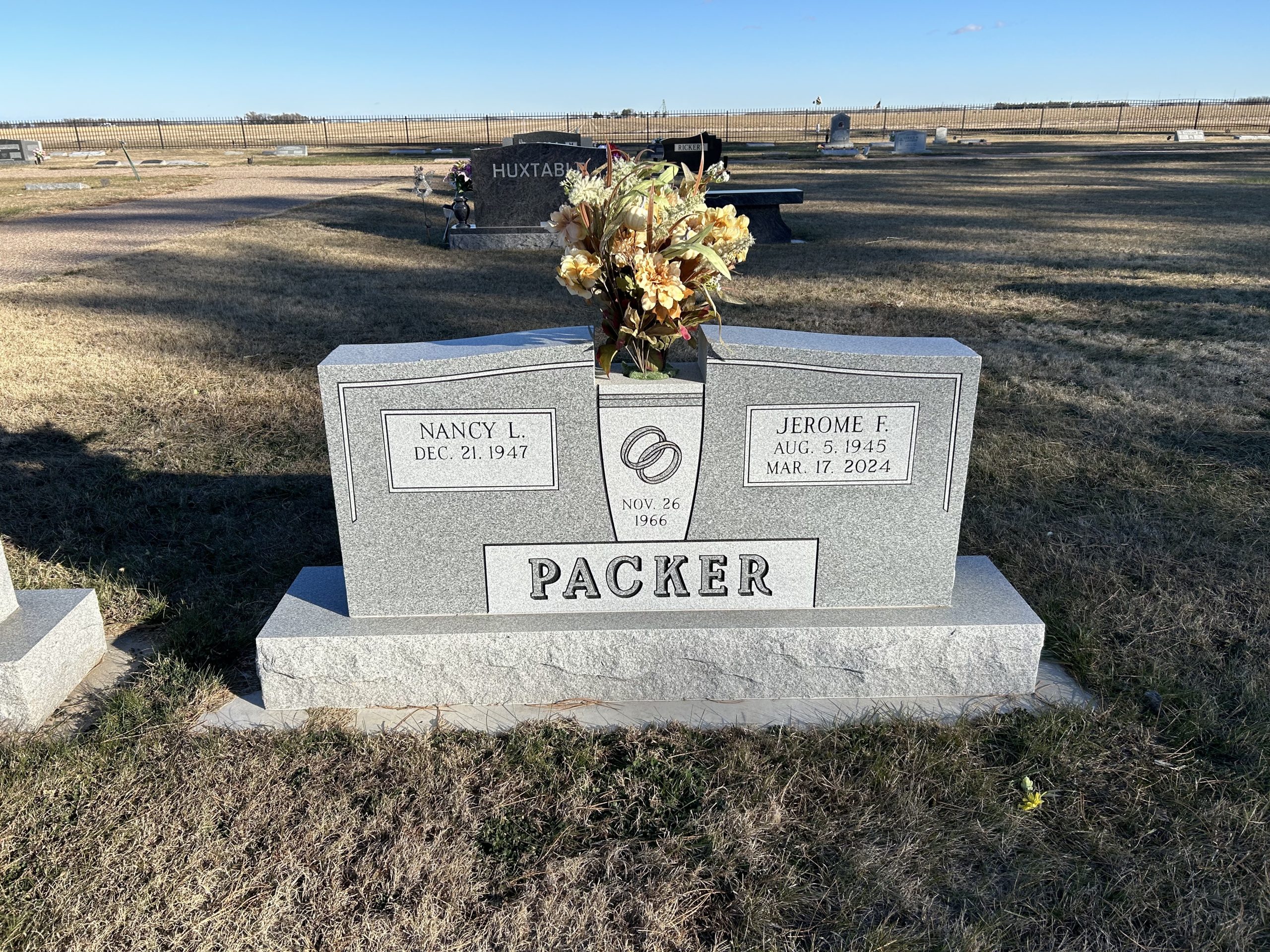 Packer, Jerome Frank – Wood River Cemetery - Nebraska